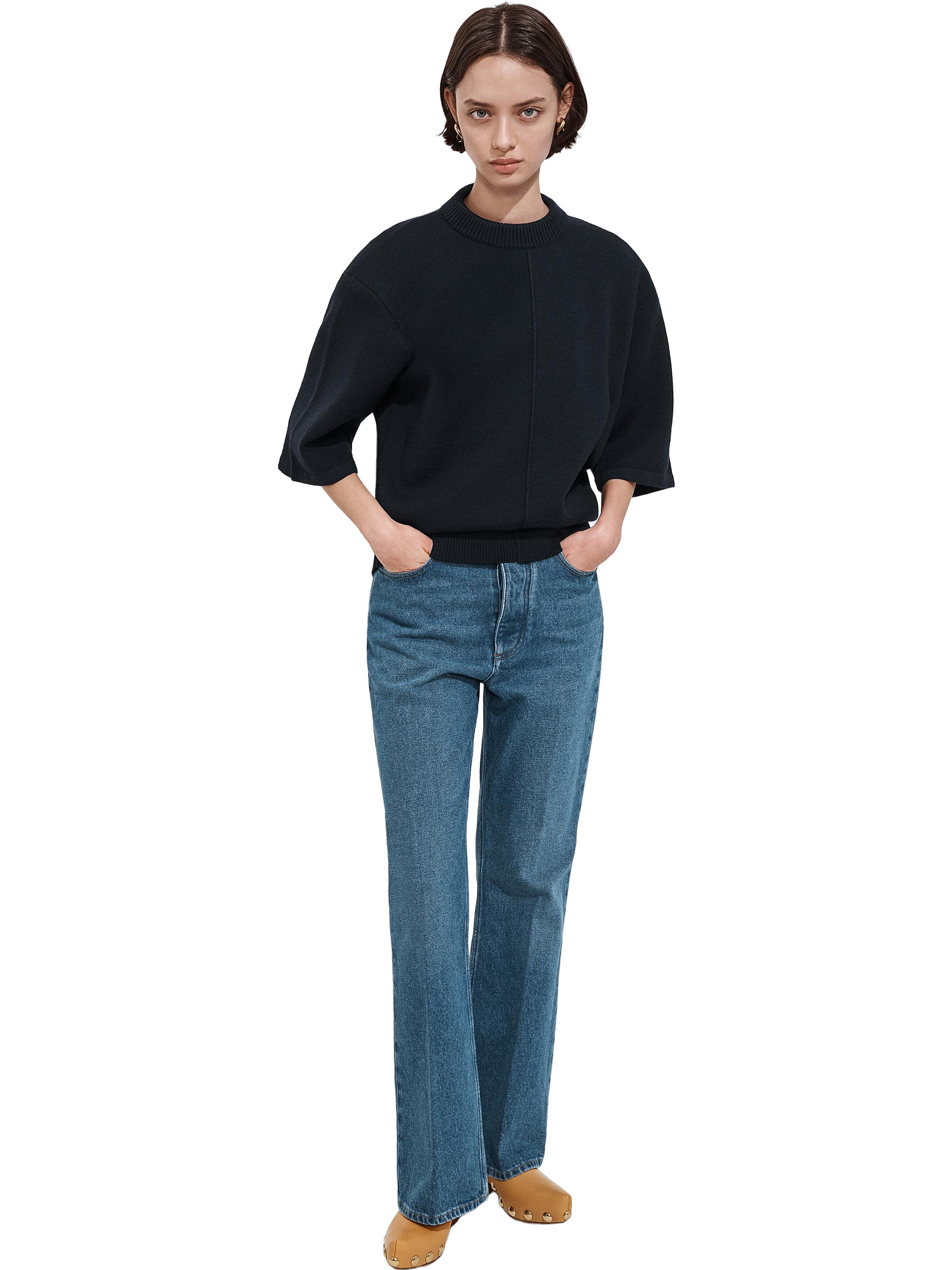 BOTTEGA VENETA Medium Indigo Flared Jeans